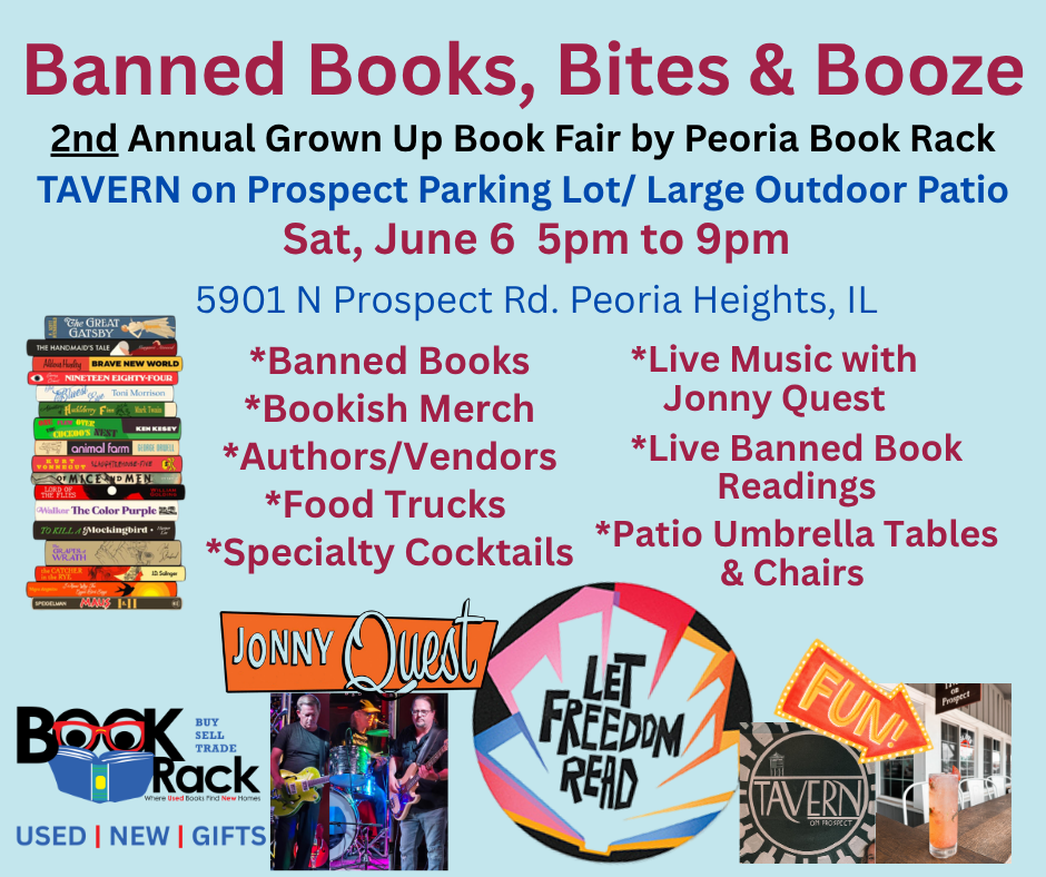 2nd Annual Banned Books, Bites & Booze Fest * Saturday, June 6 * 5pm t ...